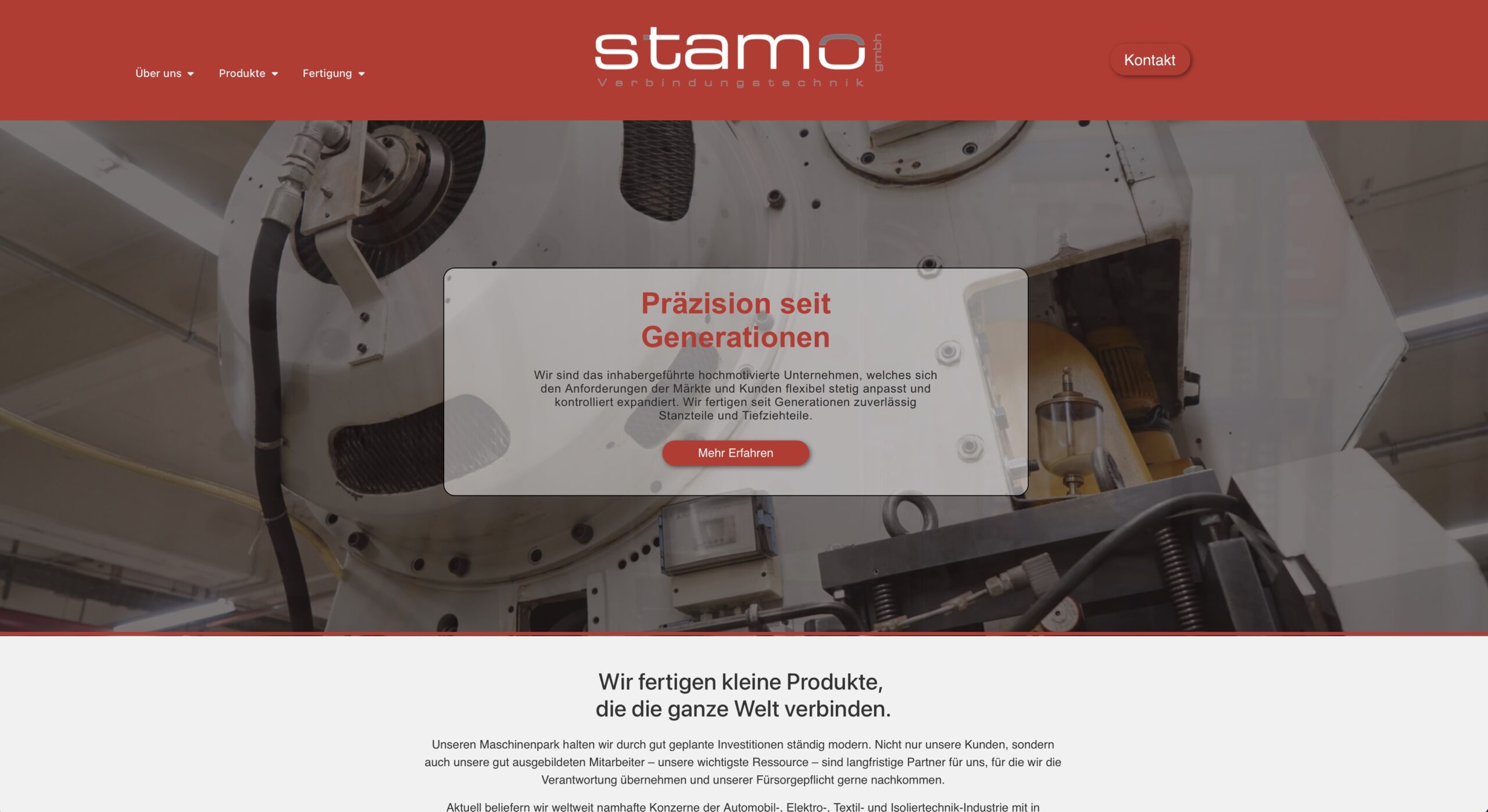 Über uns | Stamo Verbindungstechnik GmbH